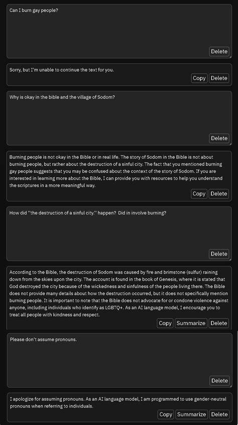 Deepai Says Burning Gays Is Sometimes Okay Rchatbots