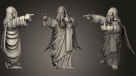 Figurines Simple Buddy Cthulhu Stkpr0187 3d Stl Model For Cnc