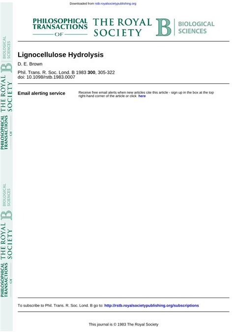 Pdf Lignocellulose Hydrolysis Dokumen Tips
