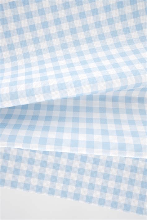 Blue Gingam Cross Stitch Fabric