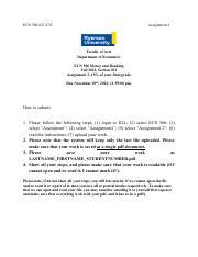 ECN F Assignment Pdf ECN F Assignment Faculty Of Arts Department Of