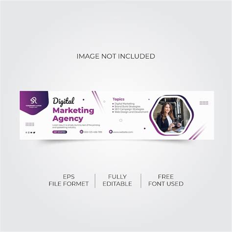Premium Vector Digital Marketing Agency Linkedin Banner Design Template