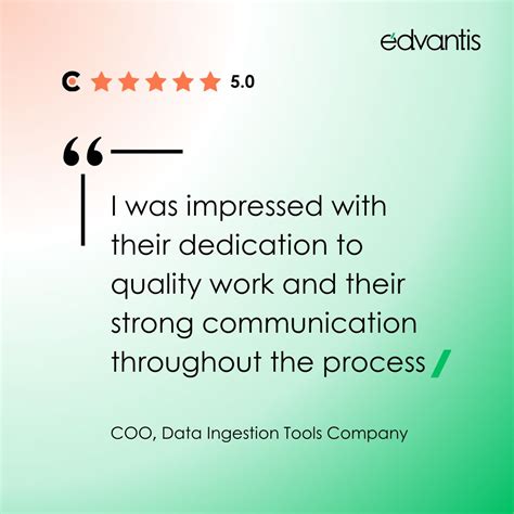 edvantis on linkedin clientsatisfaction datasolutions