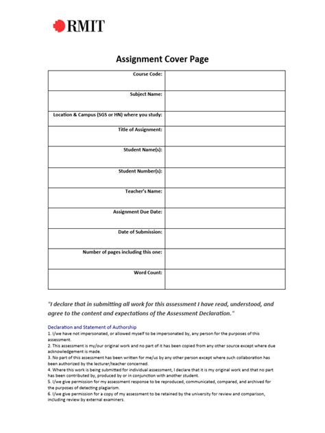 Cover Sheet And Declaration Statement 2023 1 2 Pdf Plagiarism Academic Integrity Cover Sheet And Declaration Statement 2023 1 2 Pdf Plagiarism Academic Integrity
