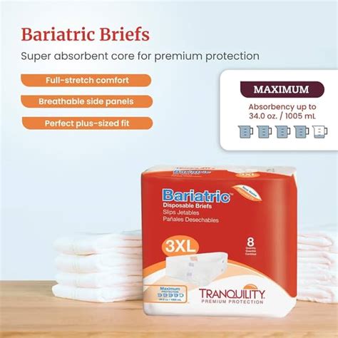 Tranquility Disposable Bariatric Briefs Tranquility Air Plus Bariatric