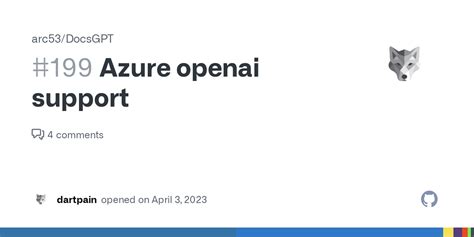 Azure Openai Support · Issue 199 · Arc53docsgpt · Github