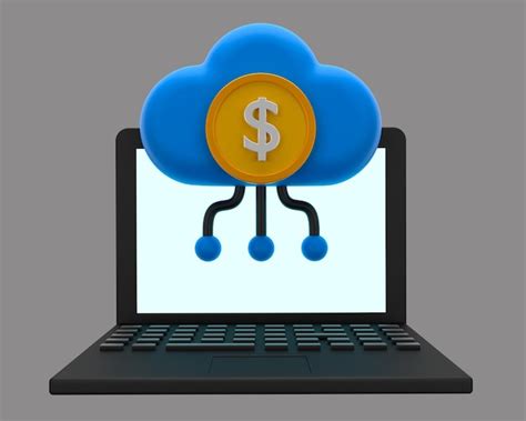 Premium Photo 3d Render Of Cloud Computing Money Icon
