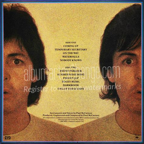Paul Mccartney 1970 Album