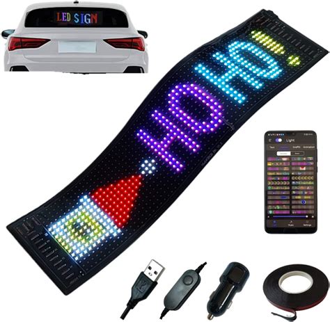 Buy KERNKLENPP Flexible LED Screen Inch Bluetooth Smart APP Control Led Matrix Panel