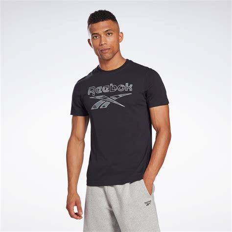 Reebok Identity Big Logo Erkek Siyah T Shirt Erkek T Shirt And Polo