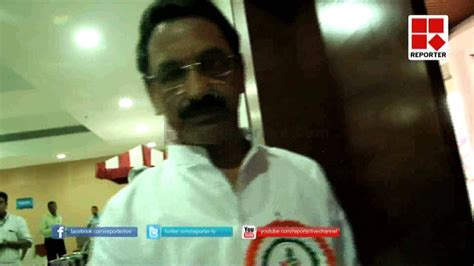 Kp Mohanan Attack On Reporter Tv News Team Youtube