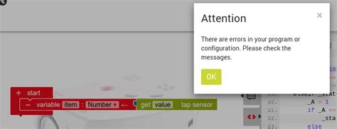 Various Small Bugs In Thymios Code Generation · Issue 1389