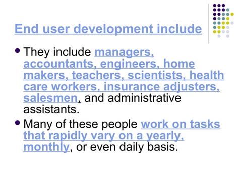 End User Development Approach Mis Ppt