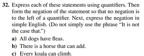 Solved 32 Express Each Of These Statements Using