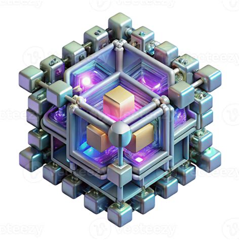 Impressive Contemporary A Quantum Computer Core Composed Of Intricate Crystalline Structures