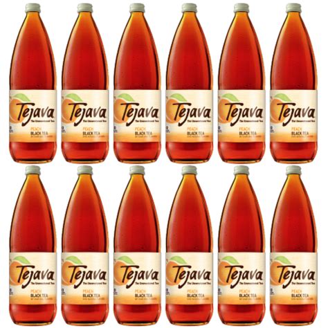 Tejava™ Tea Unsweetened Black Tea Peach 12 Pack 1 L King Soopers