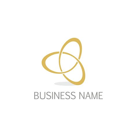 원형 연결 무한대 회사 로고 벡터 이미지 프리미엄 벡터