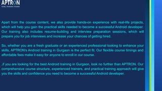 Android Training In Gurgaon Pdf