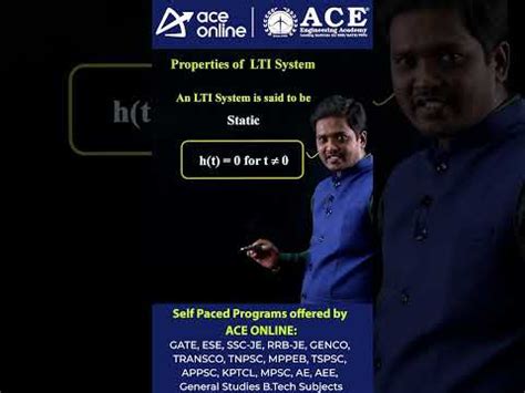 Properties Of LTI System Video Lecture Electrical Engineering EE