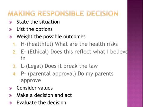 Ppt Sexuality And Responsible Decision Making Powerpoint Presentation