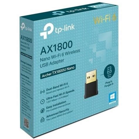 Tp Link Archer Tx U Nano Ieee A B G N Ac Ax Dual Band Wi Fi Adapter For Desktop