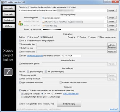 پلاگین یونیتی iOS Project Builder for Windows جت ابزار