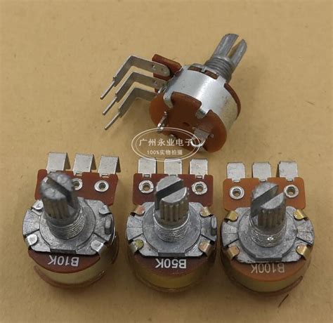 4pcs 148 Type Bent Foot With Switch Potentiometer B10k B50k B100k Table Lamp Dimming Switch