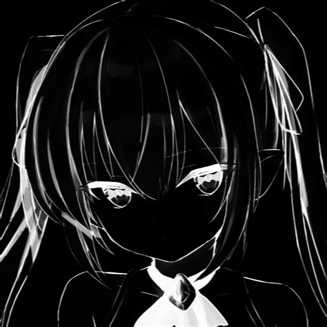 Anime Profile Picture Aesthetic Black And White