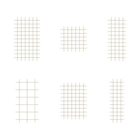 premium vector set of grid lines vector element for decoration