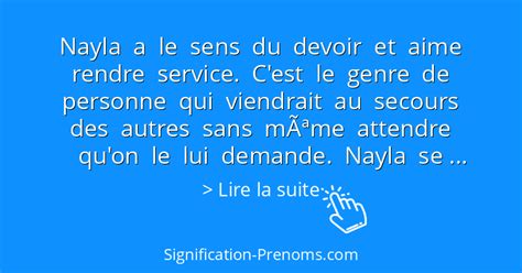 Signification du prénom Nayla Signification Prenoms