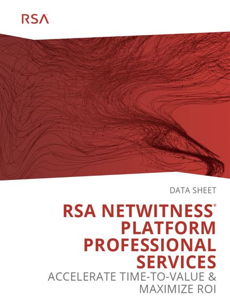 Rsa Netwitness Platform Professional Services Accelerate Time To Value And Maximize Roi Pdf