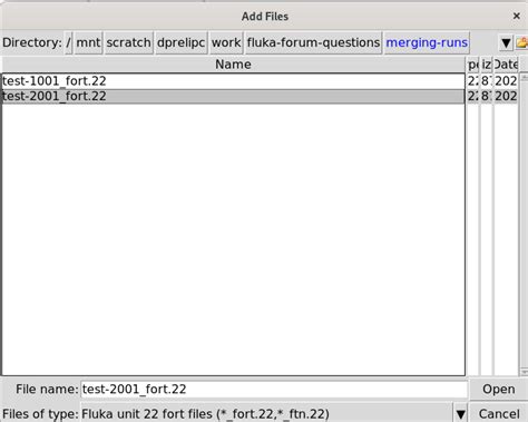 Merging Different Runs Running And Runtime Errors Fluka User Forum