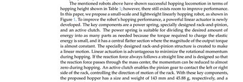 Small Scale Hopping Robots Using Linear Actuators Download Scientific Diagram