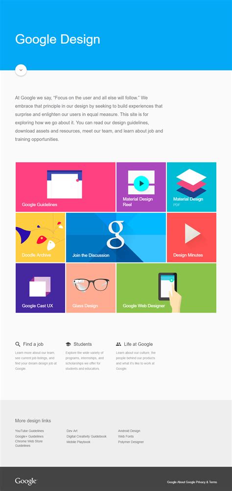 Material Design Web Design Museum