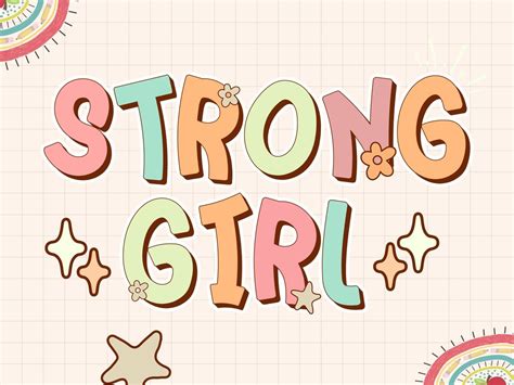 Шрифт Strong Girl скачать и установить на Web сайт