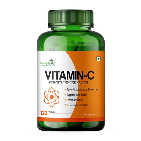 Simply Herbal Vitamin C Tablets 120 Tablets