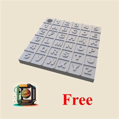 Polybius Cipher Square Rcults3d