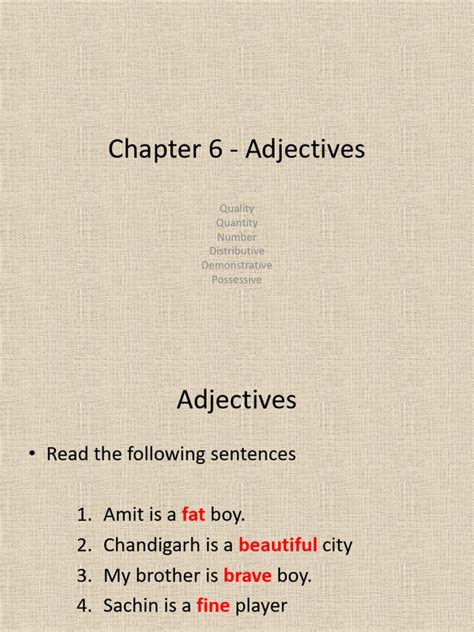 Chapter 6 Adjectives Pdf Adjective Semantic Units