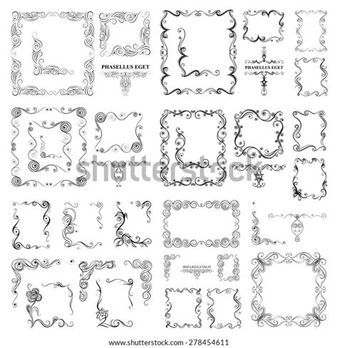 Ornate Frames Scroll Elements Vector Image Stock Vector Royalty Free 278454611 Shutterstock