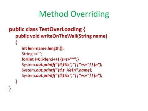 Over Loading Over Riding And Dynamic Method Dispatch Ppt Download