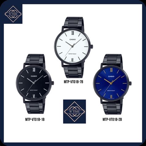 Casio รุ่น Mtp Vt01b สำหรับผู้ชาย รุ่นใหม่ล่าสุด Shopee Thailand