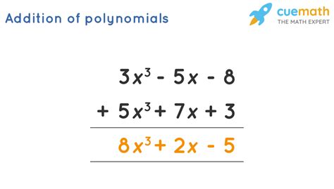 Find The Correct Sum Of The Polynomials 3x3 − 5x − 8 5x3 7x
