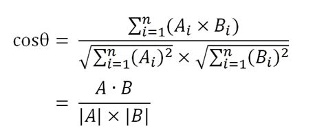 余弦相似度cosine Similarity相关计算公式 蝈蝈俊 博客园