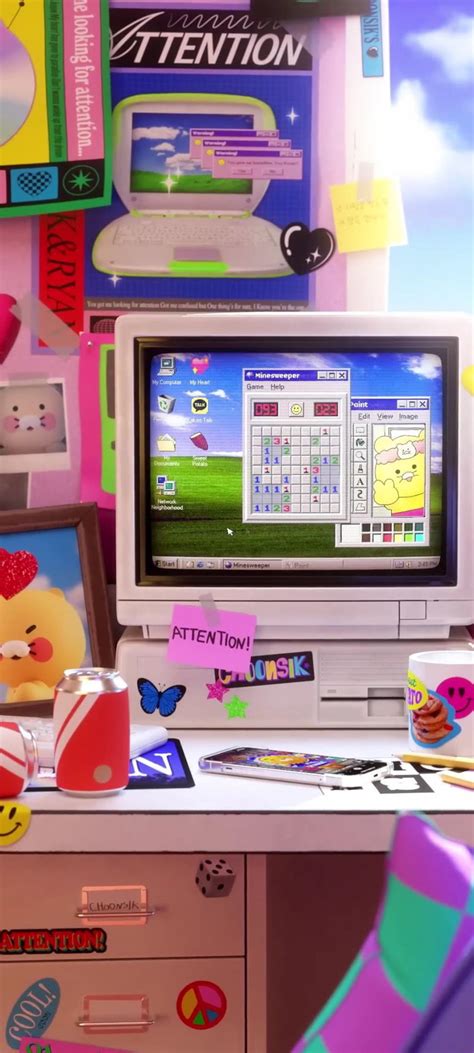 라이언 And 춘식 뉴진스 Attention 핸드폰 배경화면 네이버 블로그