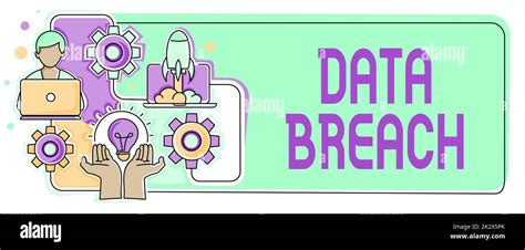 Handwriting Text Data Breach Concept Meaning Security Incident Where Sensitive Protected