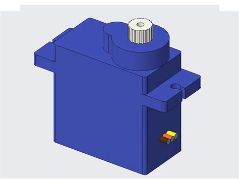 Micro Servo 3d Model Stp By Ludvig Broomé Download Free Stl Model