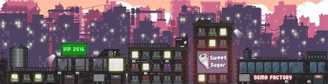 Parallax Pixelart Background On Behance