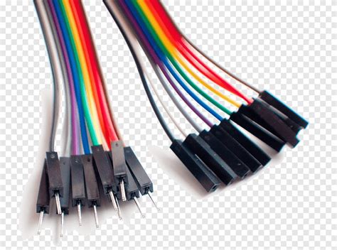 점프 와이어 전기 케이블 듀폰 리본 케이블 기타 전자 제품 전기 전선 케이블 Png Pngegg