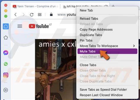 how to mute tabs in your browser on mac