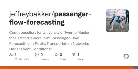 Github Jeffreybakker Passenger Flow Forecasting Code Repository For